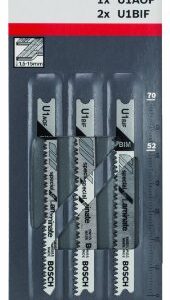 Bosch 2608636430 Jigsaw Blade-Set U 1 Bif/Aof 3 Pcs