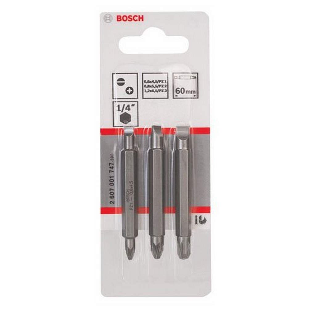 Bosch 2607001747 Double Ended Bit Set (3-Piece)