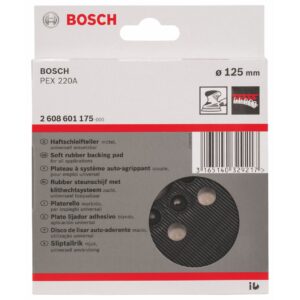 Bosch Professional 2608601175 Grinding Plate for PEX220A, Black, Medium, 125 mm