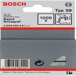 Bosch 2609200241 Fine Wire Staple 10x10, 6mm 1000 Pcs