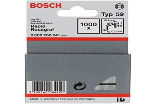 Bosch 2609200241 Fine Wire Staple 10x10, 6mm 1000 Pcs