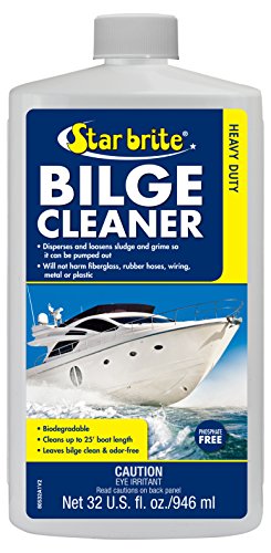 STAR BRITE Heavy Duty Bilge Cleaner -Simple & Easy to Use - Pour In, Run Boat, Pump Out - Emulsifies Oil, Fuel & Leaves Bilge Clean With a Fresh Clean Scent - 32 Ounce (080532)