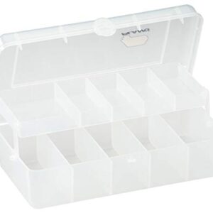 Plano Compact 1 Tray Tackle Box, Premium Tackle Storage, Clear (3510-01), 8 1/4" l x 4 1/4" w x 2 1/2" h