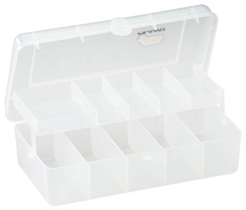 Plano Compact 1 Tray Tackle Box, Premium Tackle Storage, Clear (3510-01), 8 1/4" l x 4 1/4" w x 2 1/2" h