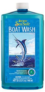 star brite sea safe boat wash - super concentrated - instantly remove dirt, grime, salt deposits & more without removing wax or polish 32 oz (089732pw)