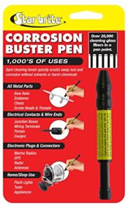 star brite corrosion buster pen - precision rust & corrosion removal tool for electrical connections, marine gear, fishing equipment & more - easy grip, adjustable fiber length (091401)