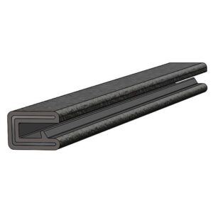 taco metals marine v30-1312b25-1 flex trim - 5/8" x 25' with 3/8" opening, black, standard