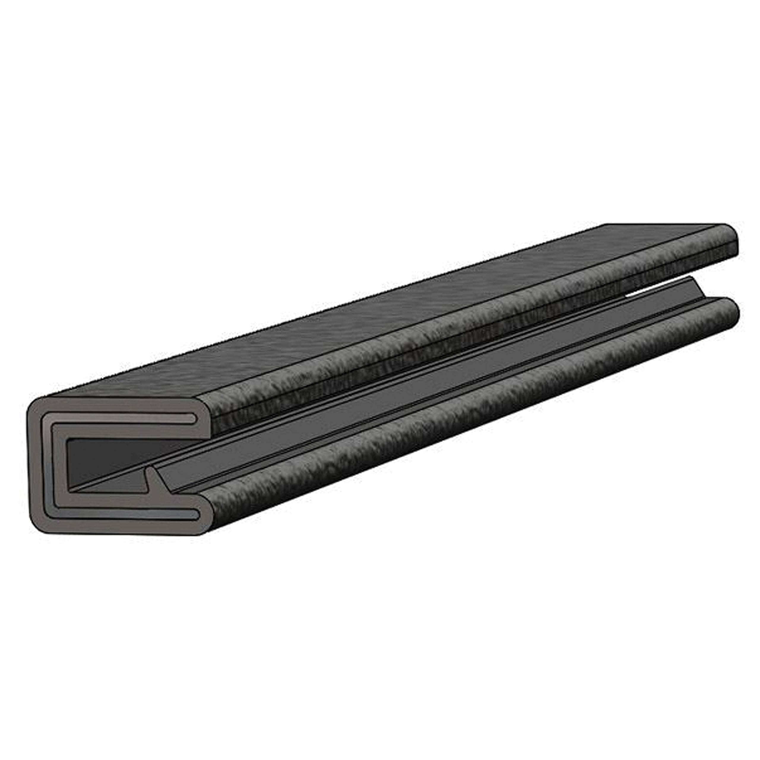 TACO Metals Taco Marine V30-1005B25-1 Flex Trim - 9/16" x 25' with 5/32" Opening, Black, Standard