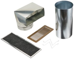 broan 356ndk non-duct recirculation kit for pm250 power pack range hood insert, ductless filtration kit