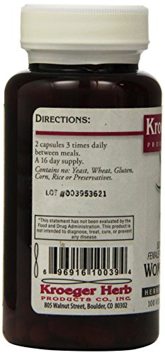 Kroeger Herb Women's Gold Capsules, 100 Count