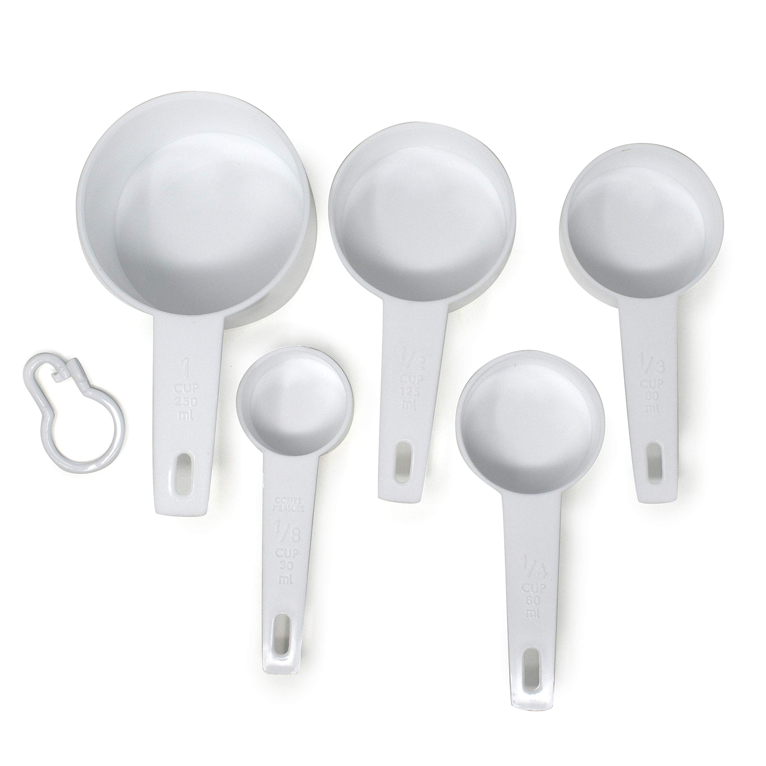 Norpro Measuring Cups, Set of 5, White