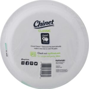 Chinet Classic White Dinner Plates, 32 ct