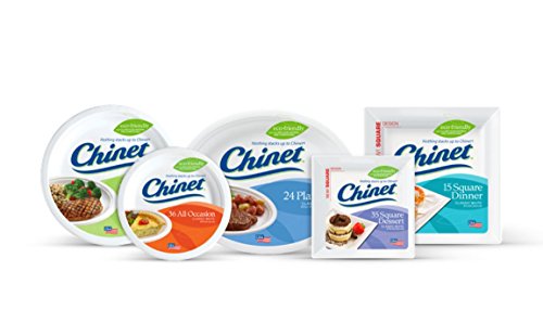 Chinet Premium 8 3/4-Inch Paper Plates, 36 Count