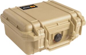 pelican 1200 camera case with foam (desert tan)