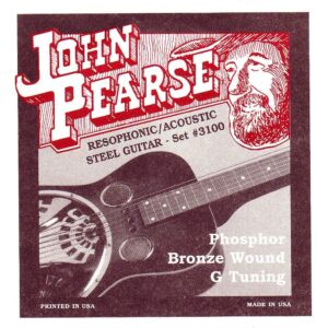 john pearse jp3100 resophonic acoustic steel guitar bronze wound g tuning