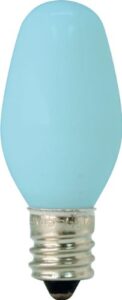 ge lighting 26223 4-watt specialty c7 incandescent light bulb, blue, 2-pack