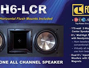 BIC America FH6-LCR Formula Series FH6-LCR Dual 6-1/2-Inch 175-Watt 2-Way LCR All-Channel Speaker, Black