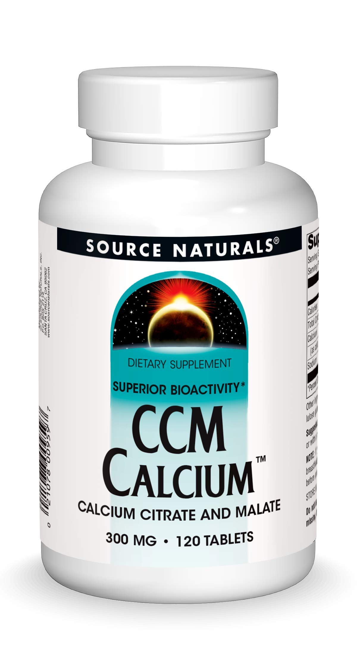 Source Naturals Citrate Malate Calcium Calcium, 120 CT