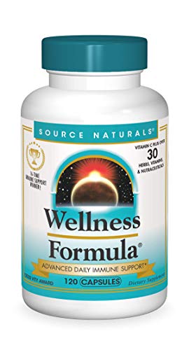 Source Naturals Wellness Formula, Advanced Immune Support*, Bio-Aligned Vitamins & Herbal Defense - Immune System Support Supplement & Immunity Booster - 120 Capsules