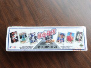 upper deck 1991 mlb baseball cards complete factory set (800 cards)