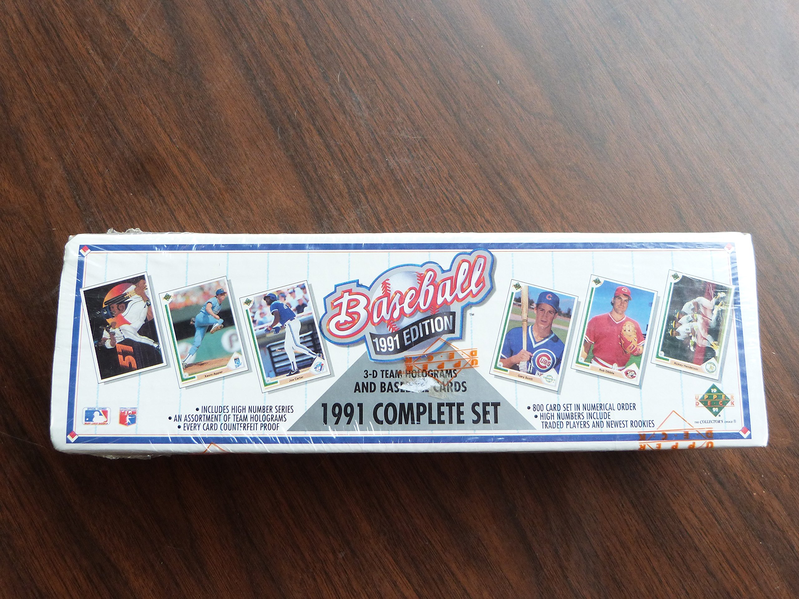 Upper Deck 1991 MLB Baseball Cards Complete Factory Set (800 Cards)