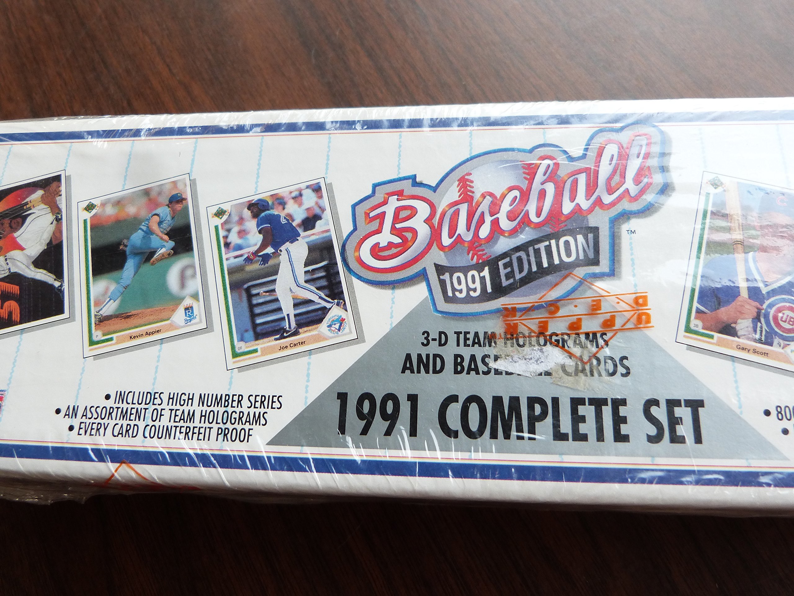 Upper Deck 1991 MLB Baseball Cards Complete Factory Set (800 Cards)