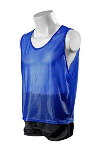 kwik goal youth deluxe scrimmage vest, royal