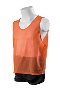 kwik goal unisex teen deluxe scrimmage vest, orange, 8-11 years us