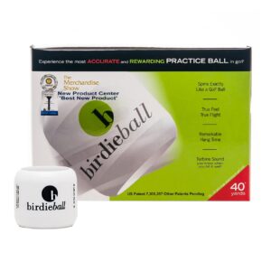 birdieball practice golf balls, limited flight golf balls, golf training balls (pack of 12)