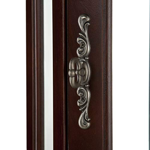 Home Decorators Collection Vitric Lighted Curio, 70" Hx21 Wx16 D, Mahogany