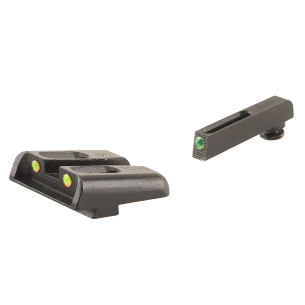 TRUGLO Brite-Site TFO Green, Rear Yellow Glock 20-37 Handgun Sights (TG131GT2Y)