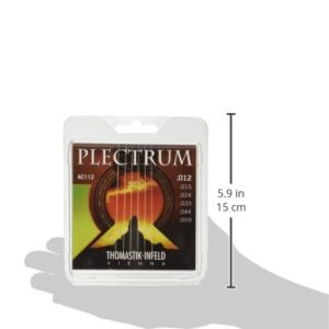 Thomastik-Infeld AC112 Acoustic Guitar Strings: Plectrum Series 6 String Set E, B, G, D, A, E, Natural