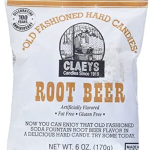 Claey's Root Beer Drops, 6-Ounce Packages (Pack of 12)