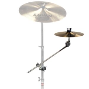 gibraltar long boom attachment cymbal arm with rotating grabber clamp holder (sc-clbac, 18")