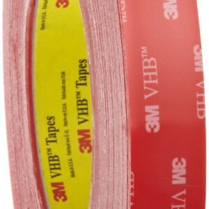 3M VHB Heavy Duty Mounting Tape 4910 Clear, 3/4 in x 15 yd 40.0 mil (Pack of 1)