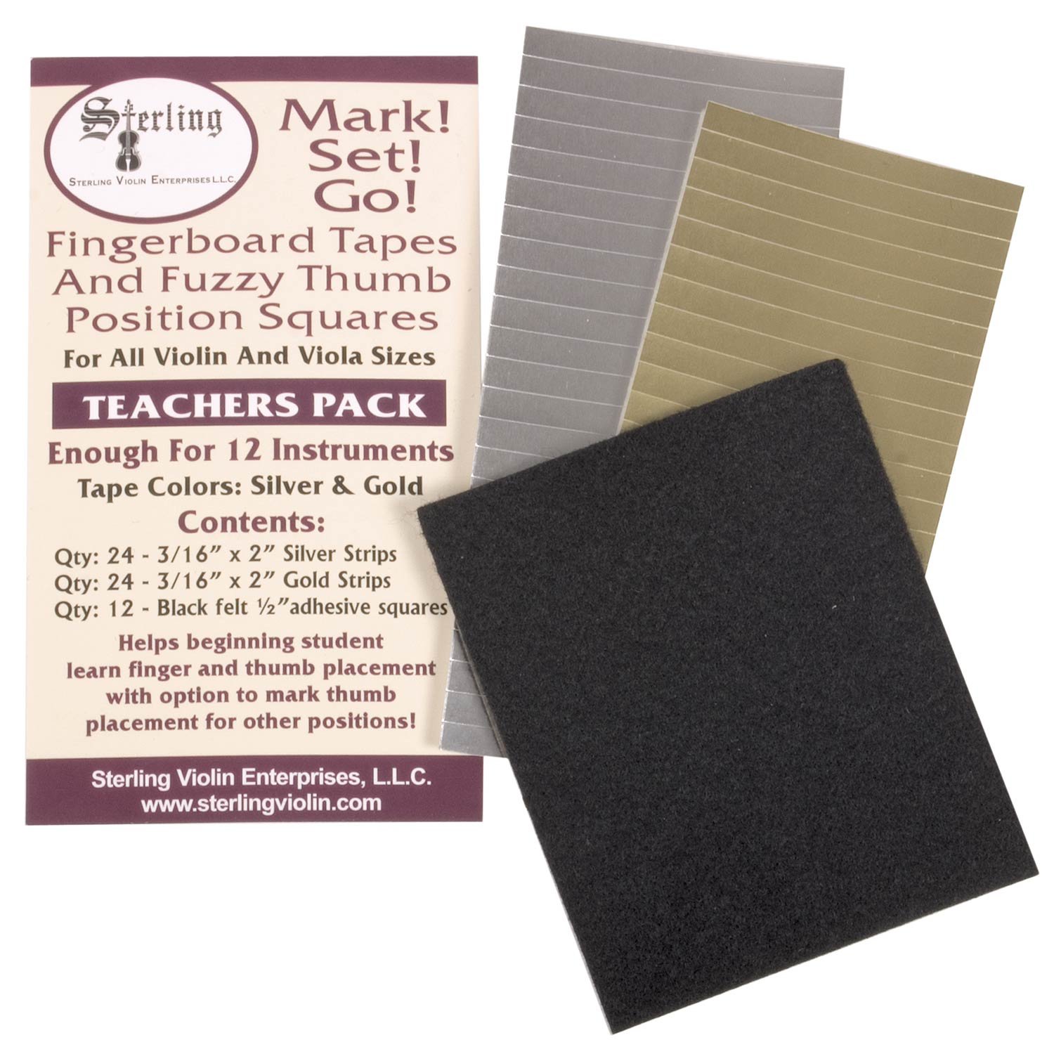 Mark! Set! Go! Instrument Fingerboard Tape: Teacher Pack