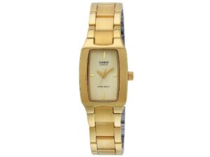 casio #ltp1165n-9c womens metal fashion gold tone casual analog watch