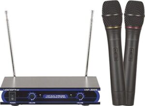 vocopro vhf-3005 dual channel vhf wireless microphone system, 21.00 x 21.00 x 23.00