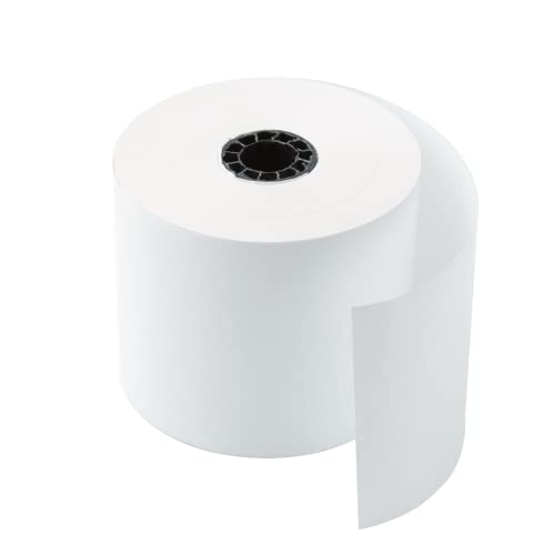 Office Depot Single-Ply Paper Rolls, 2 1/4in. x 130ft, White, Pack of 12, 108862