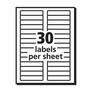 AVERY AVE5366 - Permanent Self-Adhesive Laser/Inkjet File Folder Labels