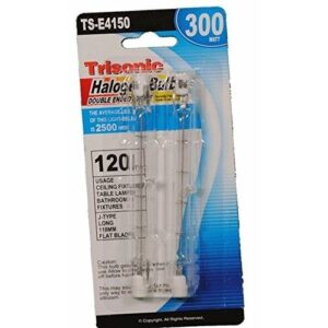 2 halogen light bulbs double ended j type 300 watts