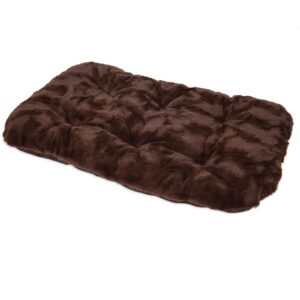 chuckit! precision pet products snoozzy cozy comforter crate mat, brown, for 36' wire crates