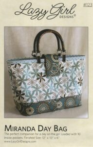 miranda day bag sewing pattern by lazy girl designs