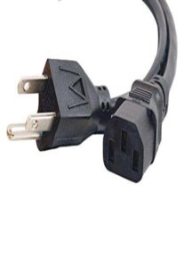 c2g legrand c13 to 5-15 power cord, 3 pin power cord, black universal power cord, 4 foot replacement power cable, 1 count, c2g 29926