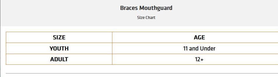 Shock Doctor Mouth Guard for Braces, Upper Teeth Protection, Instant Fit, Adult & Youth Sizes