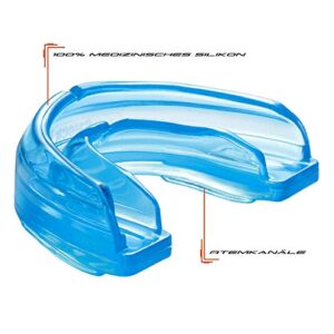 Shock Doctor Mouth Guard for Braces, Upper Teeth Protection, Instant Fit, Adult & Youth Sizes