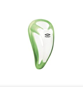 shock doctor bioflex athletic cup, vented protection, youth & adult sizes green