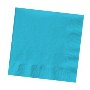 creative converting beverage, 3 ply napkins, 50 count, bermuda blue