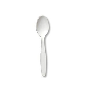 creative converting white premium plastic spoons party supplies