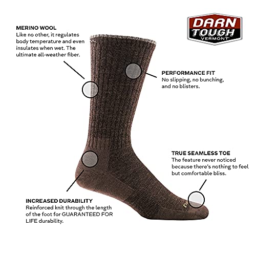 Darn Tough Standard Issue Mid Calf Light Cushion Sock - Men's Black Medium